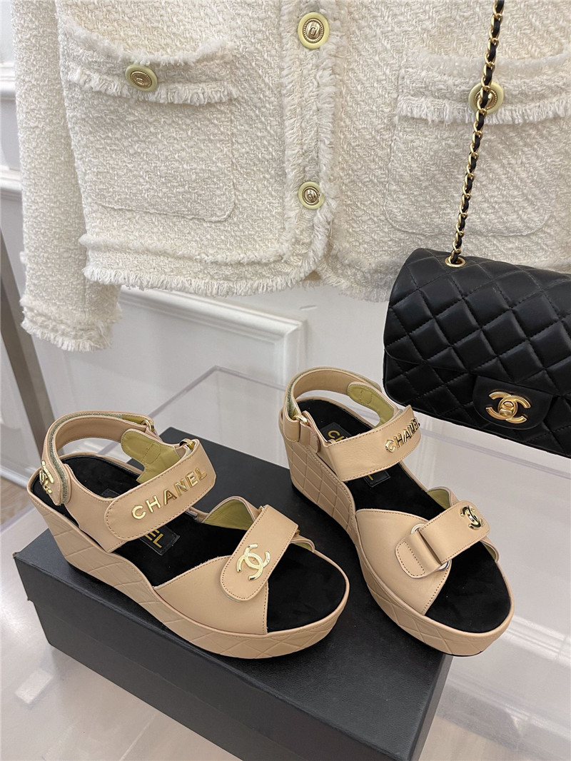 chanel platform wedge sandals | every-designers.ru