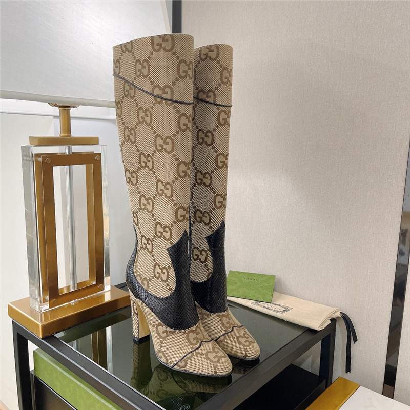 gucci high heel python print boots | every-designers.ru