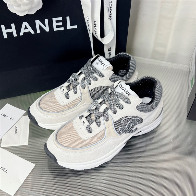 Chanel new color wool stitching casual sneakers Sell online Best ...