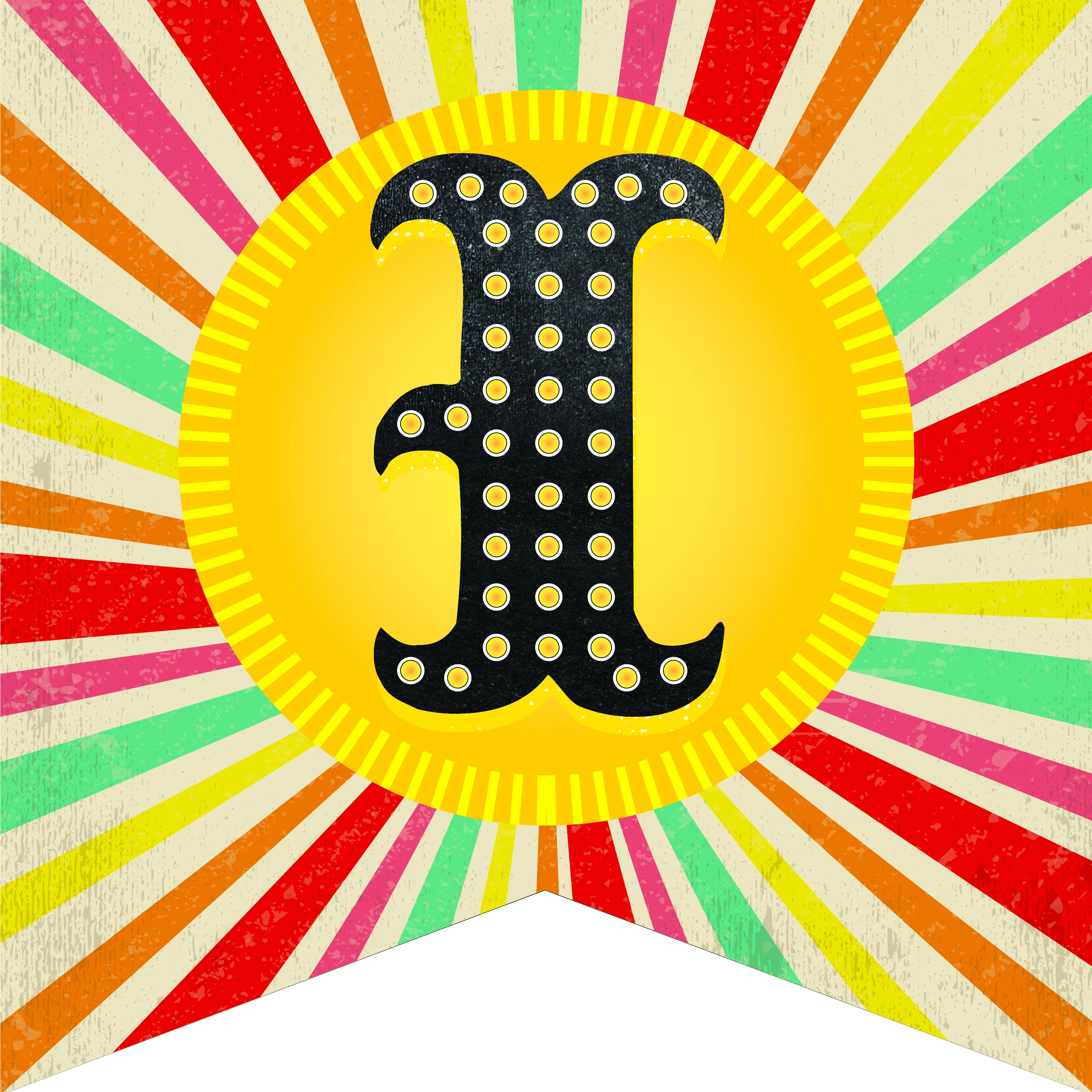 Banner Numbers | Vintage Circus | UPRINT | Schoolgirl Style