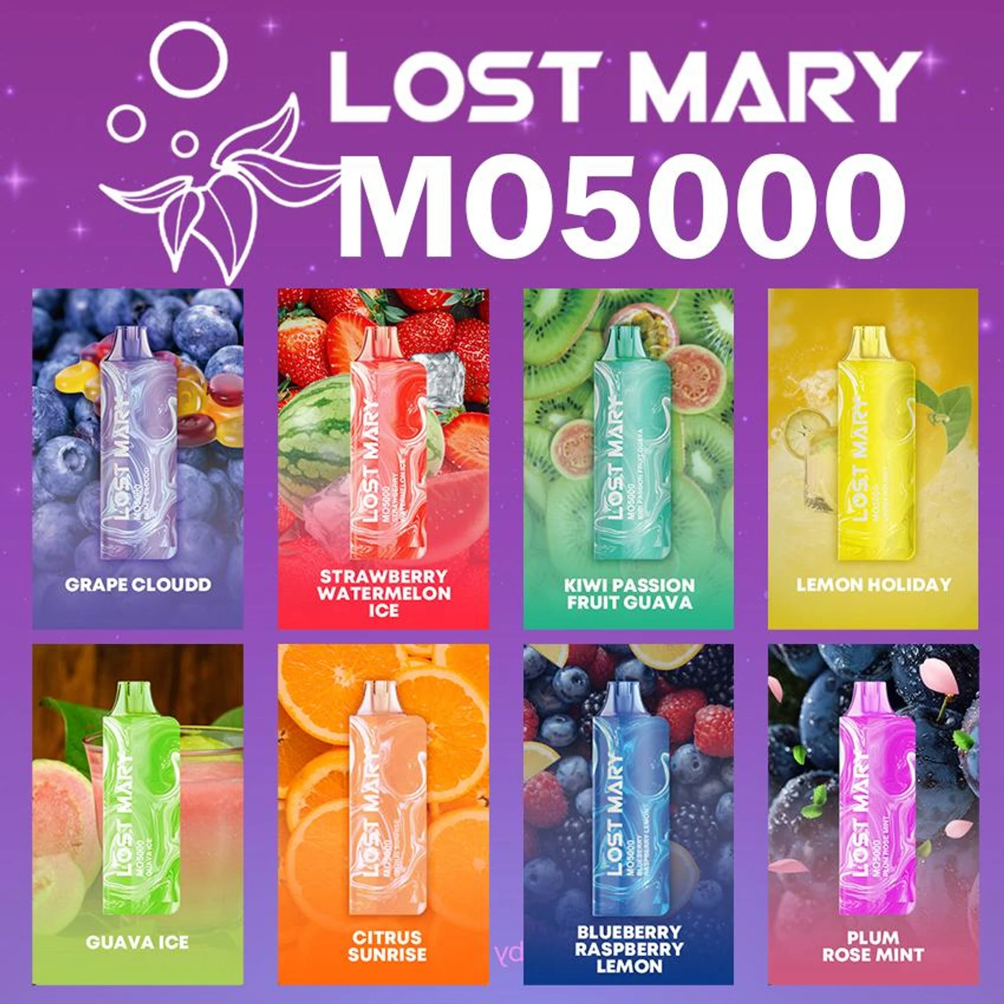 🌟Lost Mary MO5000 Disposable Vape | ️5,000 Puffs💨5% Nic🍃20+ Flavors🌈Color Design | Lost Mary Vape